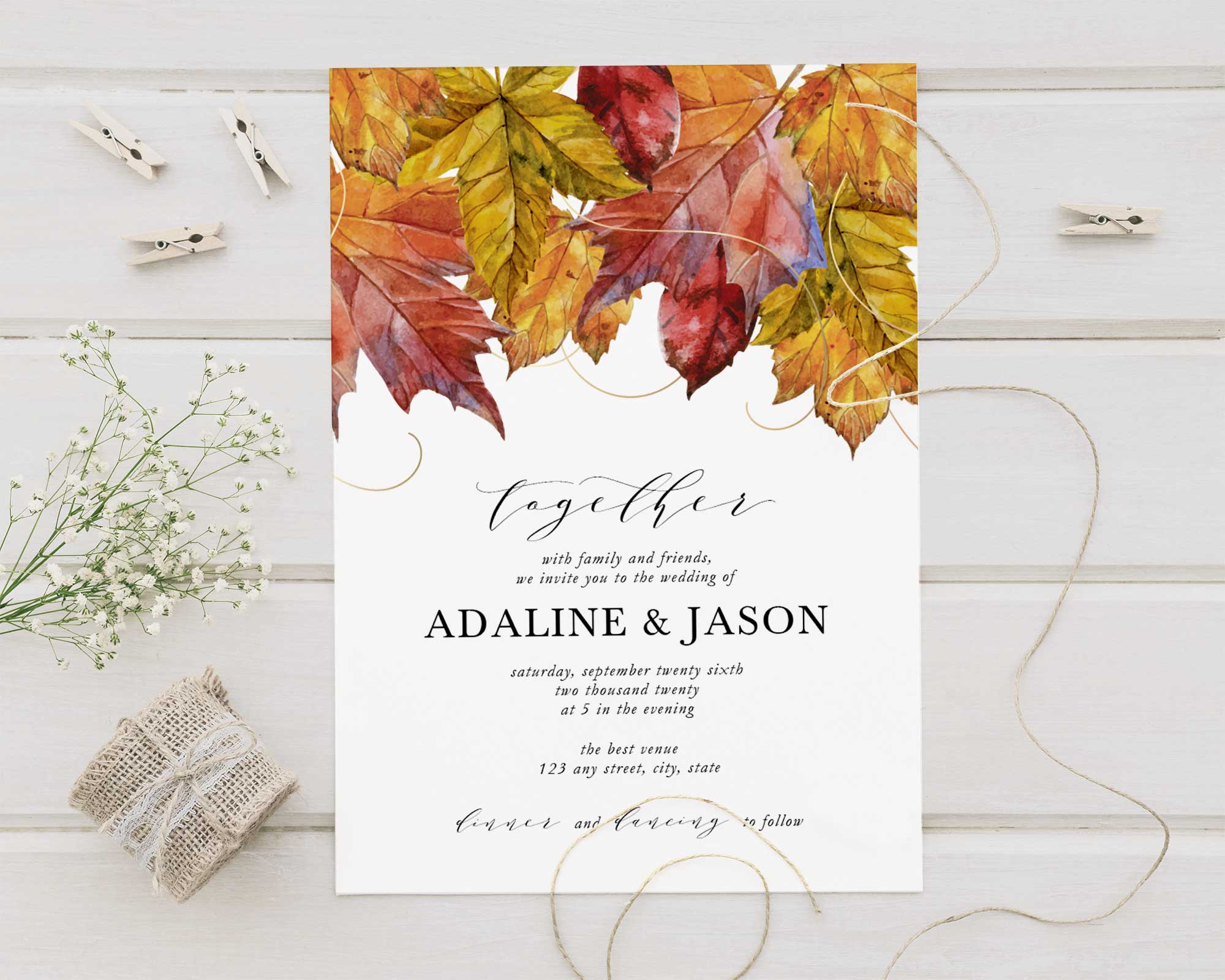 Fall Invitations | Go Print Plus